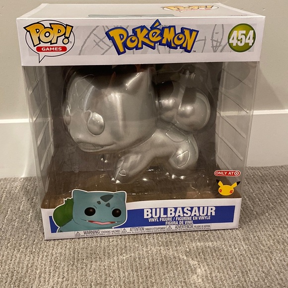 Funko | Other | Funko Pokmon Bulbasaur Vinyl Figure Shiny Silver | Poshmark